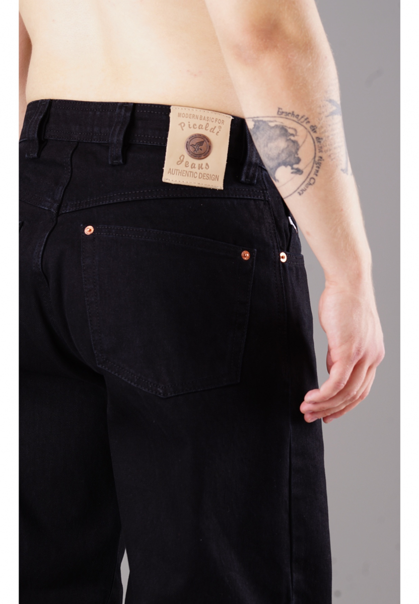 Picaldi Zicco 471 Eternal Herren Jeans – Loose Tapered Fit Black Denim