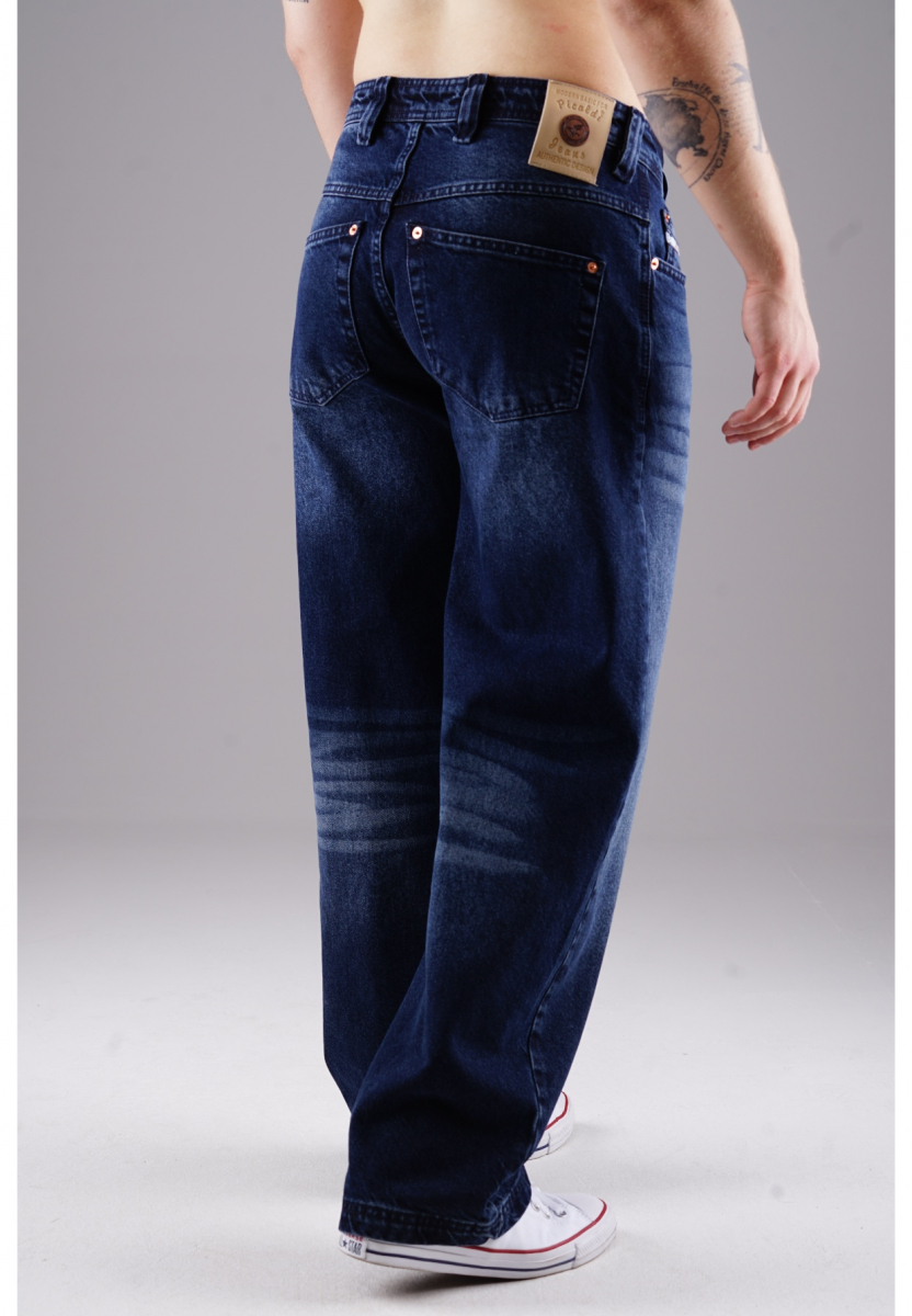 Picaldi Zicco 474 Tansanit – Herren Baggy Jeans in Dark Navy Washed Denim