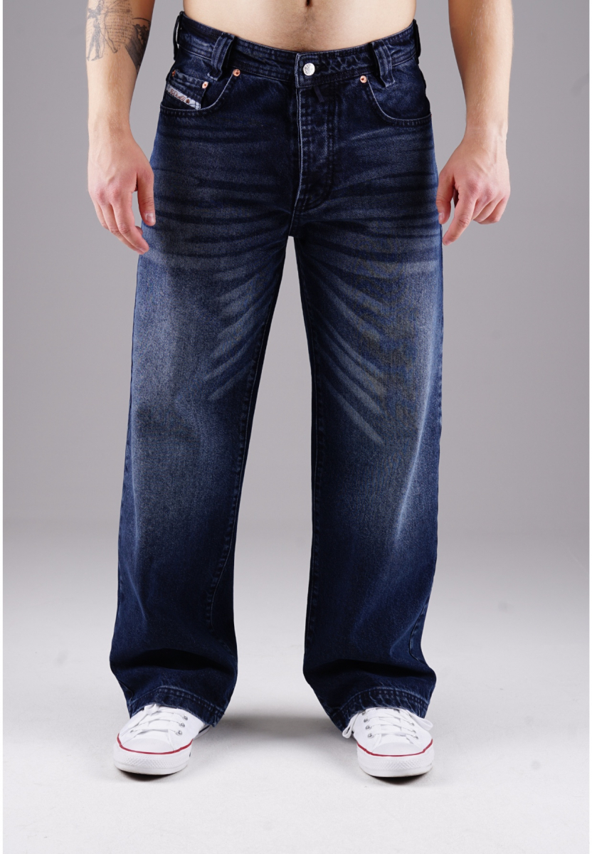 Picaldi Zicco 474 Tansanit – Herren Baggy Jeans in Dark Navy Washed Denim